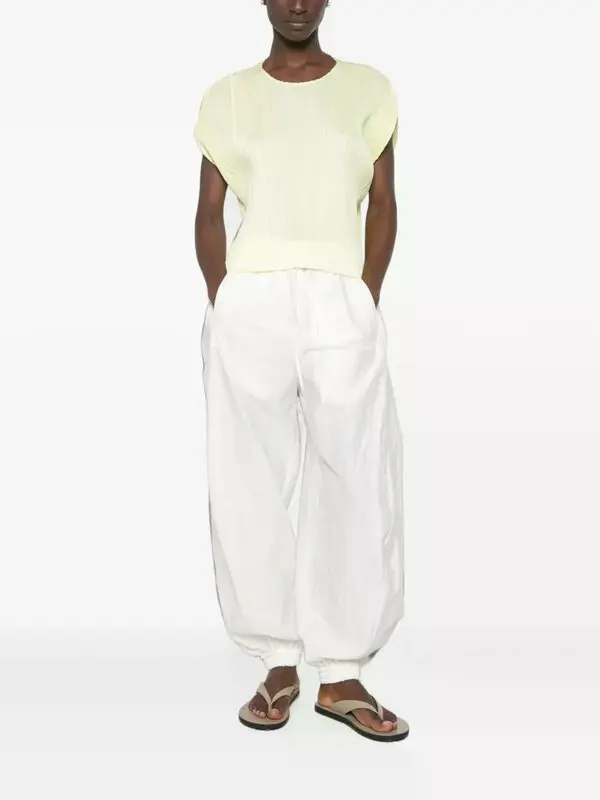 Issey Miyake Monthly Colors July" Pleated Shirt - Yellow