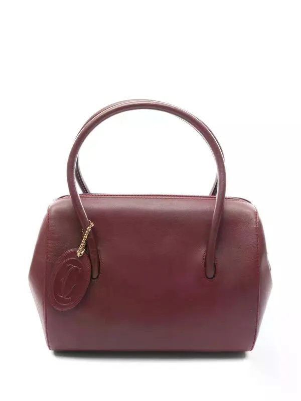 Cartier 2000s Mast Line Leather Handbag