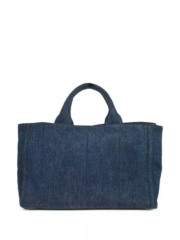 Prada Canapa Studded Embellished Tote Bag