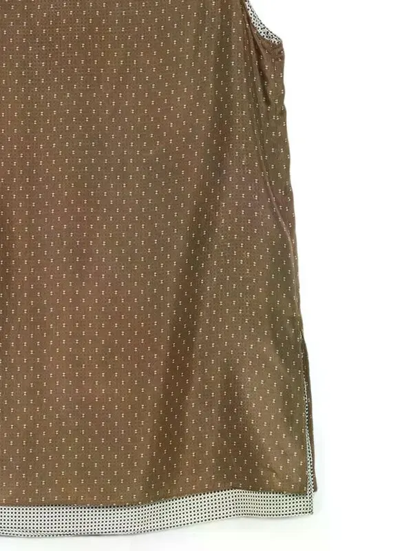LESS Polka-dot Printed Layered Vest