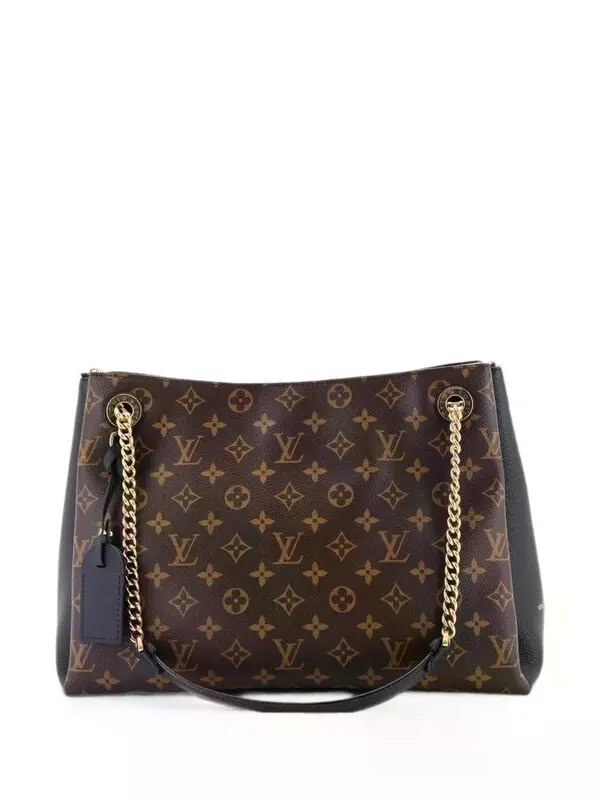 LOUIS VUITTON Surene Handbag Monogram Canvas With Leather Mm Shoulder Bag