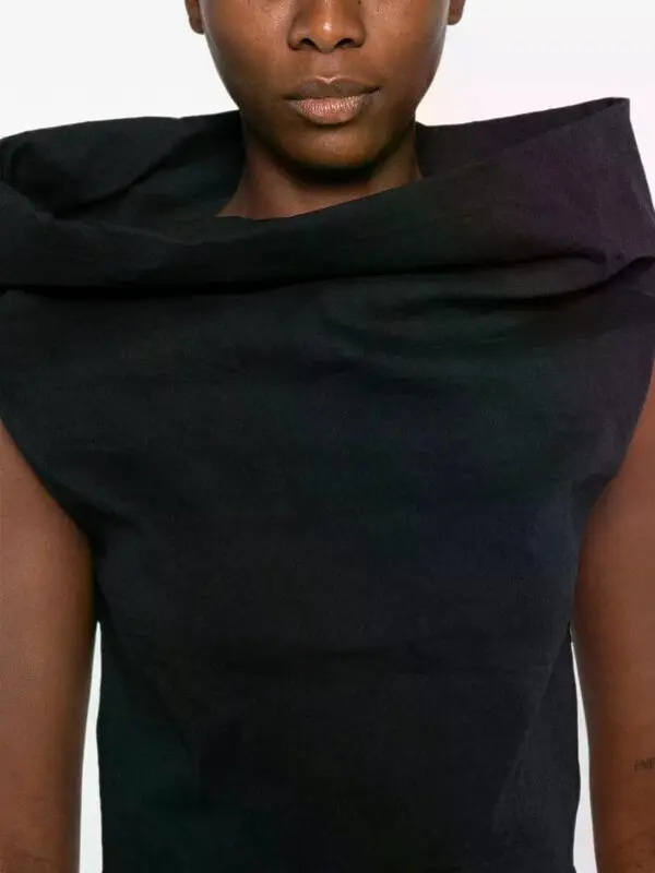 Issey Miyake Asymmetric-neck Top
