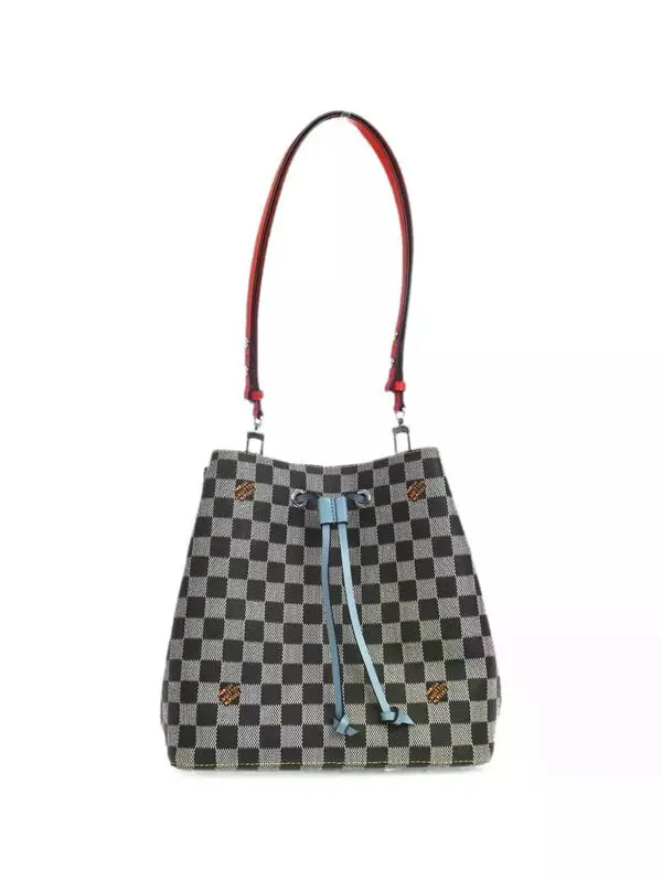 LOUIS VUITTON 2019 Neonoe Damier Tote Bag - Black