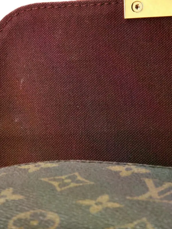 LOUIS VUITTON Monogram Canvas Pm Clutch Bag - Brown