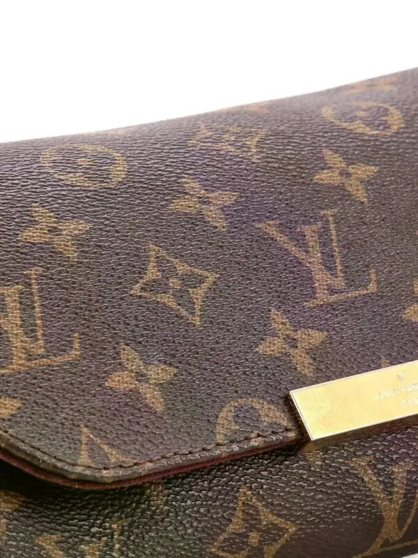 LOUIS VUITTON Monogram Canvas Pm Clutch Bag - Brown