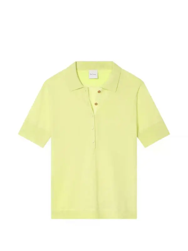 Paul Smith Merino Wool-blend Lime Polo Shirt