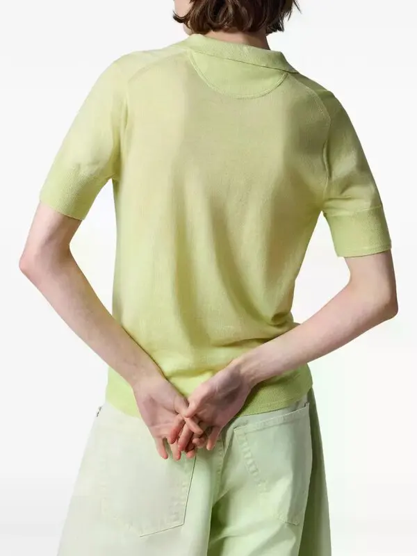 Paul Smith Merino Wool-blend Lime Polo Shirt