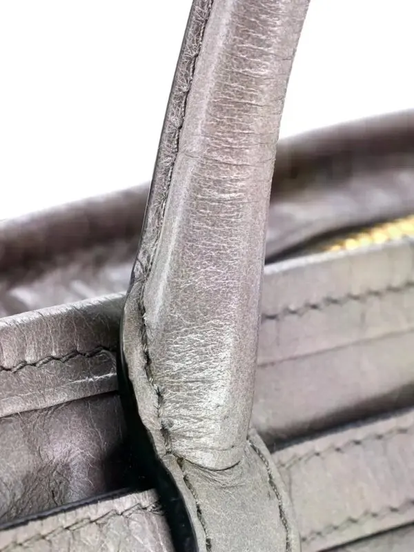Prada Bonnie Vitello Shine Medium Crossbody Bag - Grey