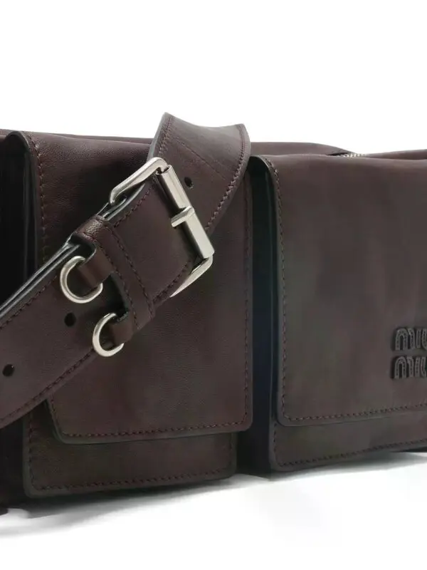 Miu Miu Logo-embroidery Shoulder Bag