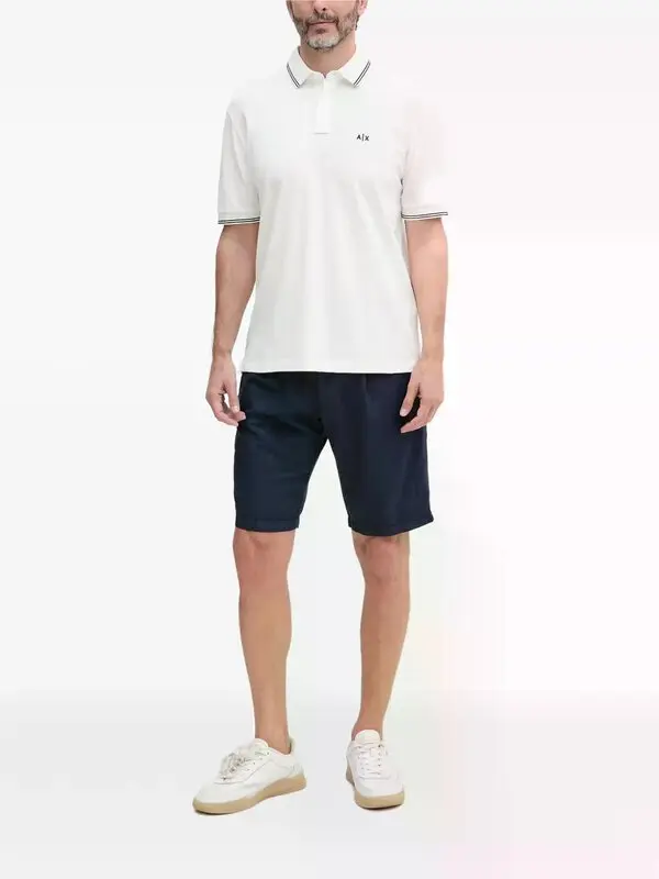 Armani Exchange Regular Fit Polo Shirt In Stretch Cotton Piqu
