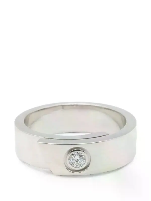 Cartier 2010s Anniversary Diamond Ring - Silver