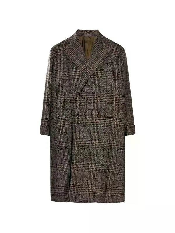 Caruso Rigoletto Check Double-breasted Coat