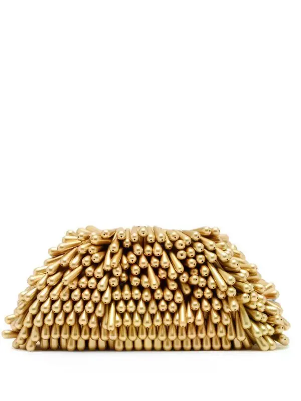 Cult Gaia Mini Jaala Nano Beaded Crossbody Bag - Gold