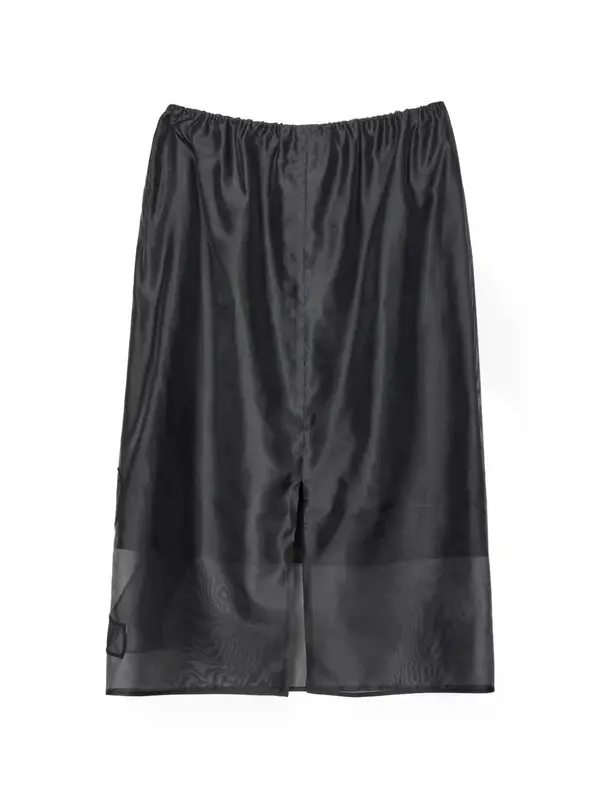 Cecilie Bahnsen Midi Skirt With Bow Embroidery