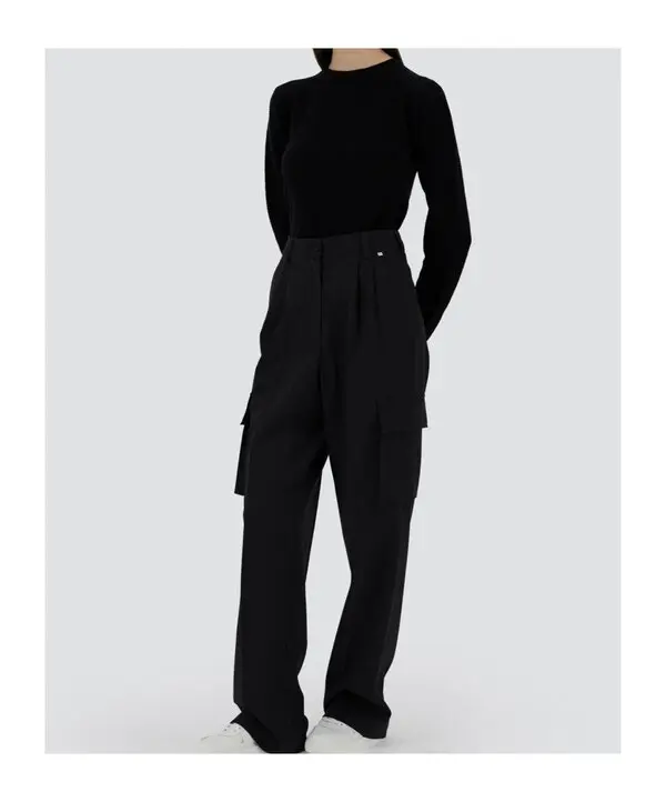 Herno High-waisted Cargo Tailored Trousers