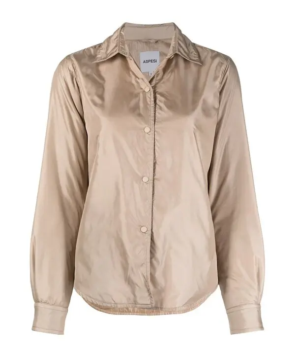 Aspesi Padded Shirt Jacket - Nude