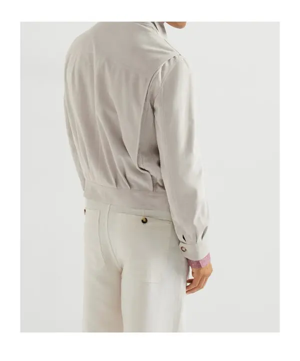 Brunello Cucinelli Butto Suede Jacket