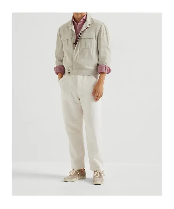 Brunello Cucinelli Butto Suede Jacket