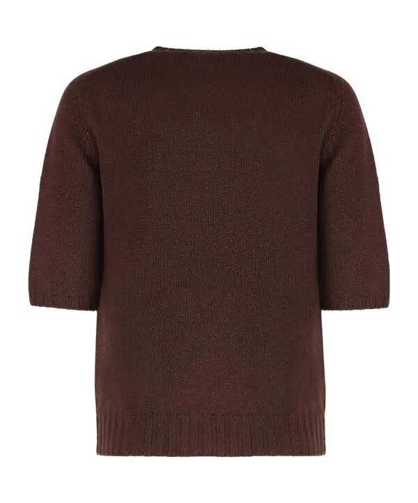 Fabiana Filippi Embellished Short Sleeve Knitted Sweater