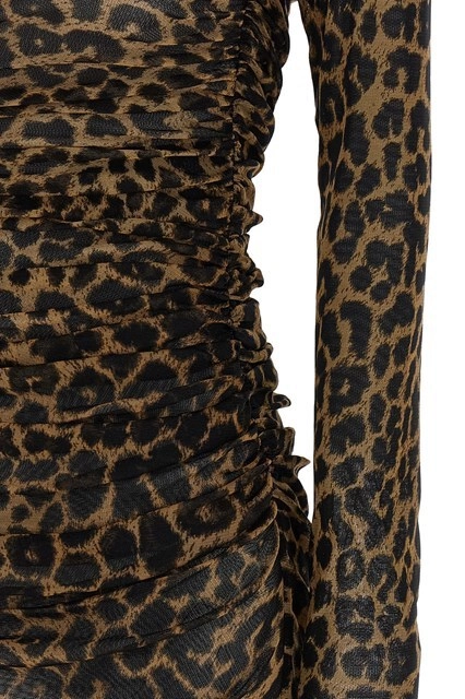 Saint Laurent Ruched Mini Dress
