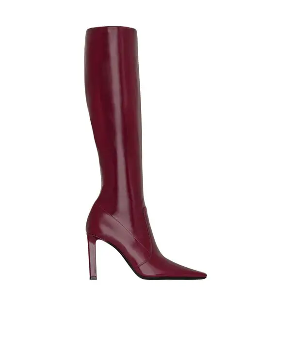 Saint Laurent Francoise Boots In Smooth Leather