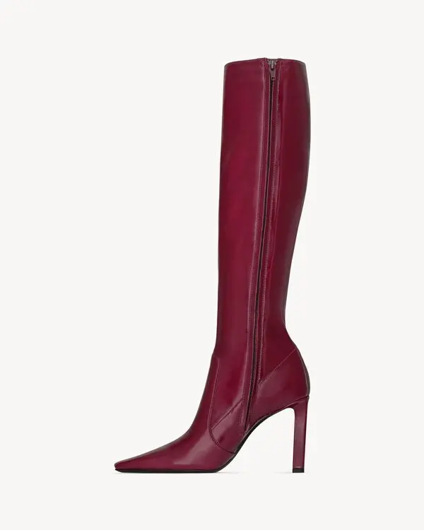 Saint Laurent Francoise Boots In Smooth Leather