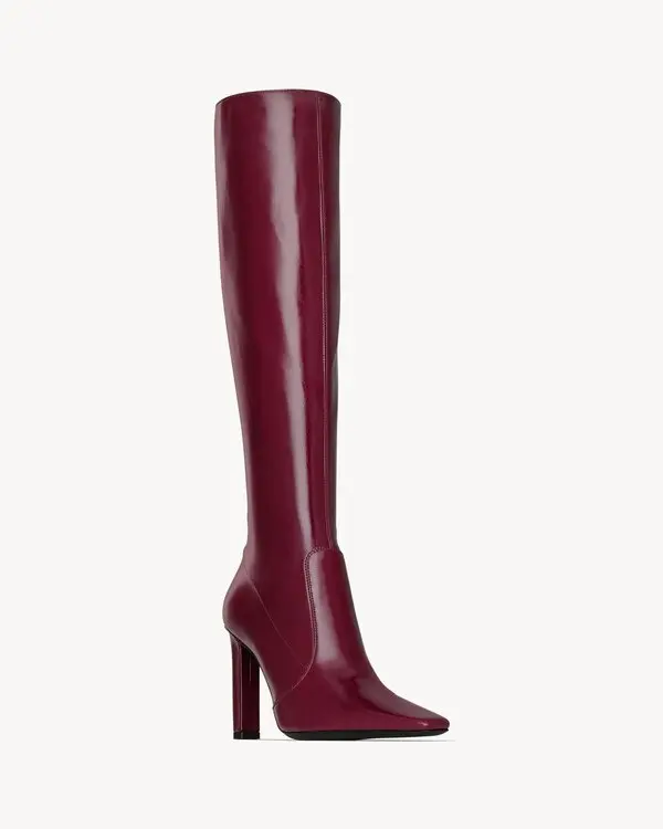 Saint Laurent Francoise Boots In Smooth Leather