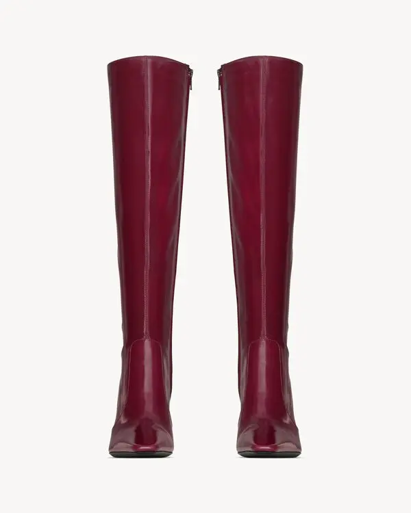 Saint Laurent Francoise Boots In Smooth Leather