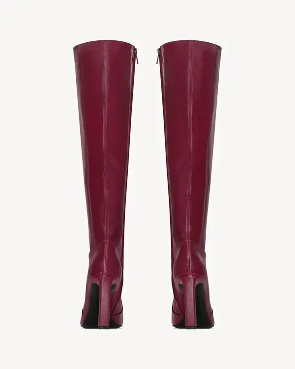 Saint Laurent Francoise Boots In Smooth Leather