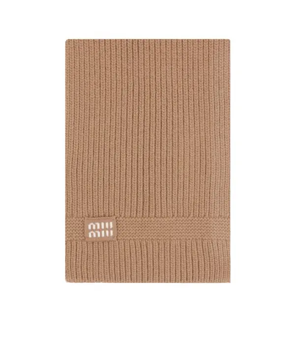 Miu Miu Cashmere Scarf - Camel