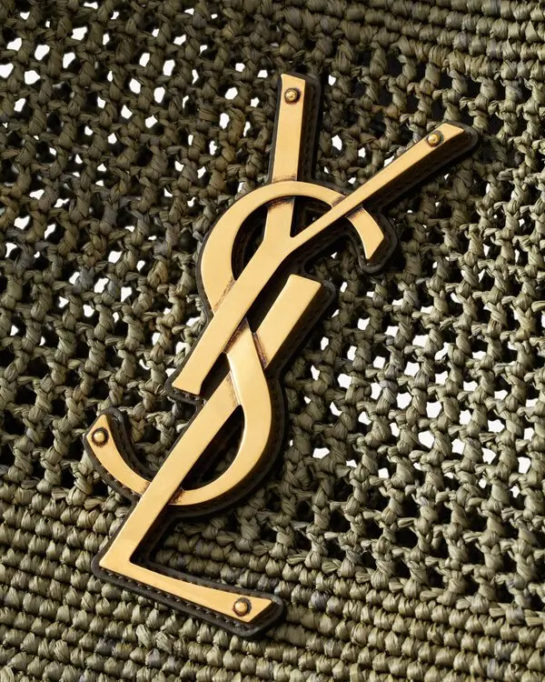 Saint Laurent Icare Raffia Medium Handbag