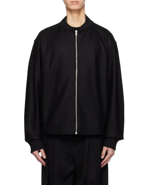 JIL SANDER Zip-up Long-sleeved Bomber Jacket