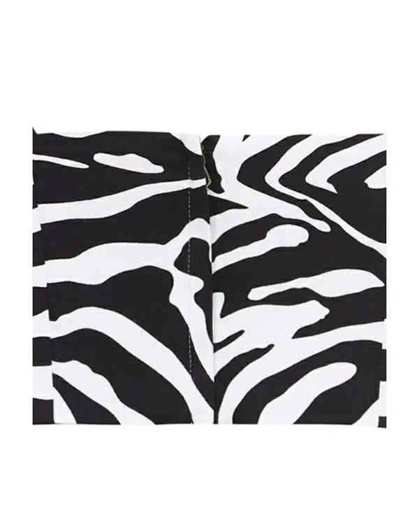Dolce & Gabbana Dolce Gabbana Zebra Print Cropped Top