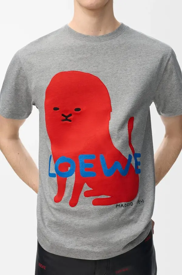 Loewe Regular Fit T-shirt In Cotton