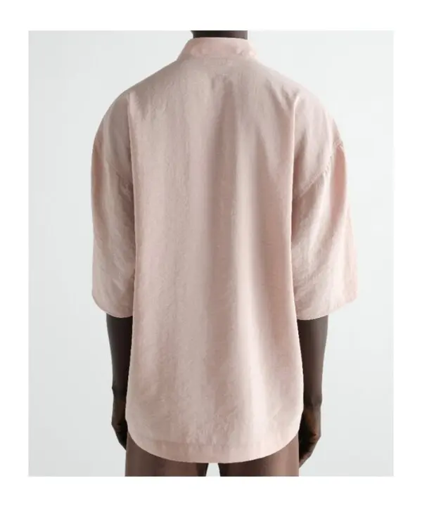 LEMAIRE Soft Collar Top In Dry Silk