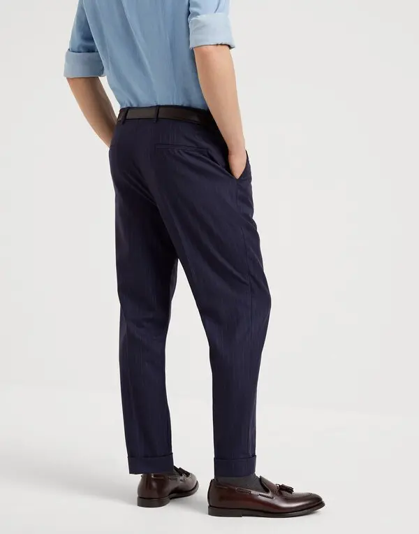 Brunello Cucinelli Tapered-leg Wool Trousers