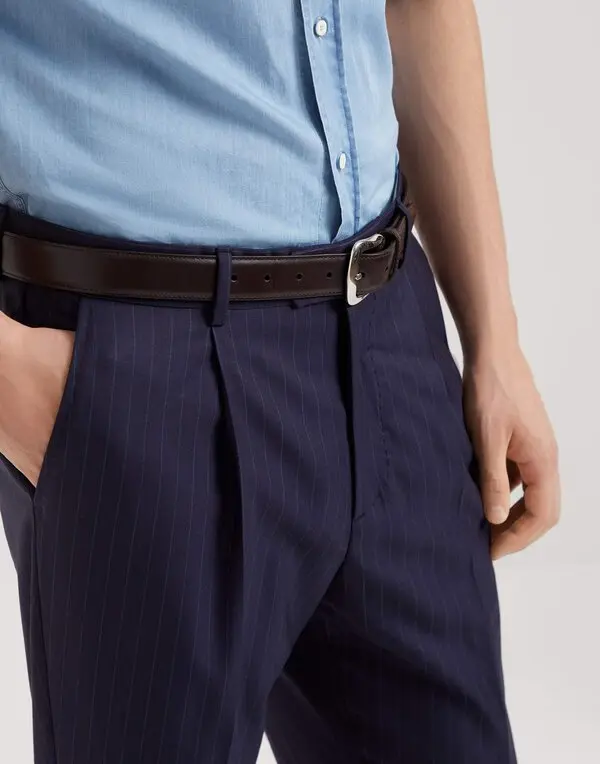Brunello Cucinelli Tapered-leg Wool Trousers