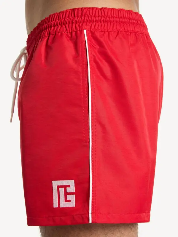 Balmain Pb Embroidered Swim Shorts