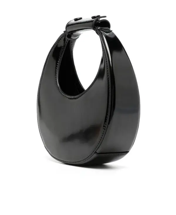 Staud Good Night Moon Logo-debossed Crossbody Bag