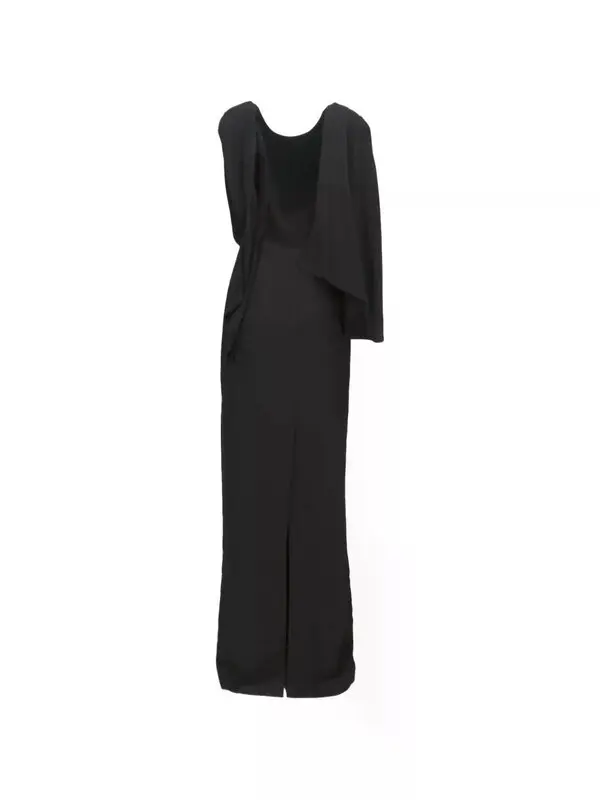 TOM FORD Draped-panel Maxi Dress - Black