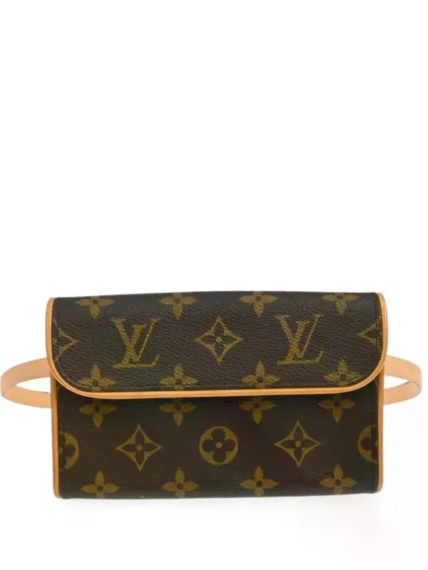 LOUIS VUITTON 2003 Pochette Florentine Monogram Belt Bag - Brown