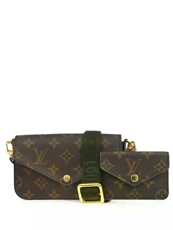 LOUIS VUITTON Felicie Monogram Shoulder Bag - Brown