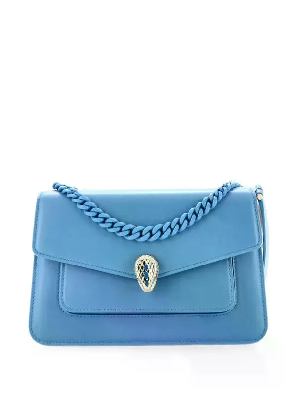 BVLGARI Serpenti Forever Maxi Chain Leather Medium Crossbody Bag