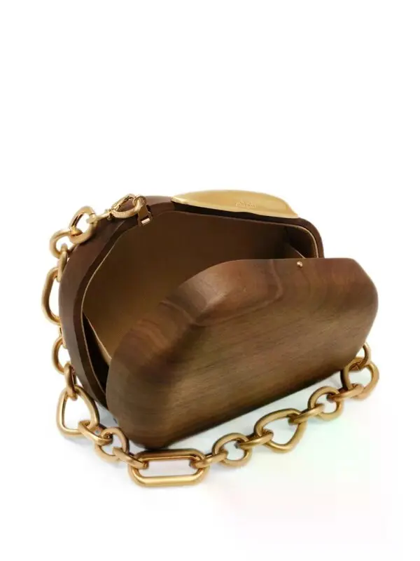 Cult Gaia Althea Chain-link Clutch Bag - Brown