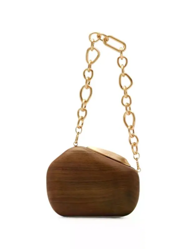 Cult Gaia Althea Chain-link Clutch Bag - Brown