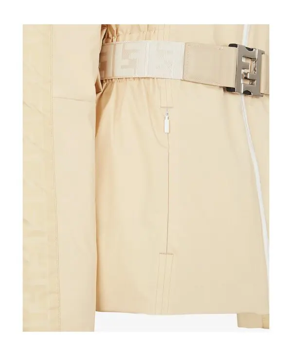 Fendi Reversible Ski Jacket With Fur Trimmed Hood And Ff Print