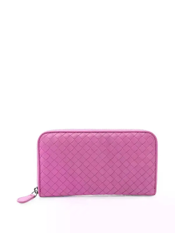 Bottega Veneta 2010s Intrecciato Wallet - Purple