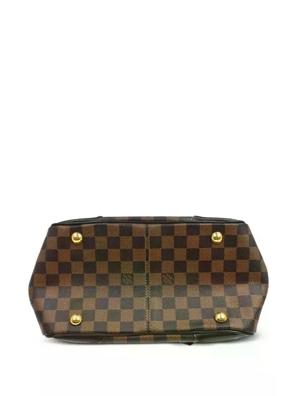 LOUIS VUITTON Damier Canvas Verona Pm Tote Bag - Brown