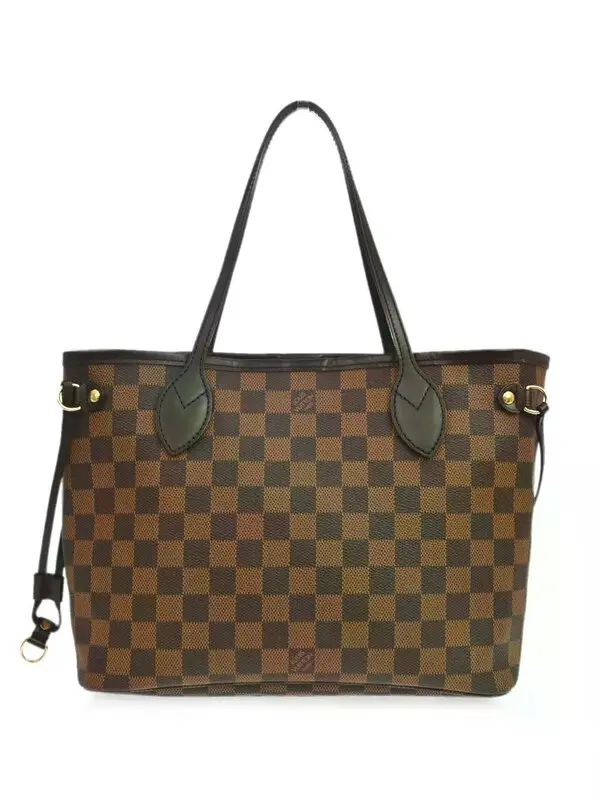 LOUIS VUITTON 2008 Pm Damier Neverfull Tote Bag - Brown