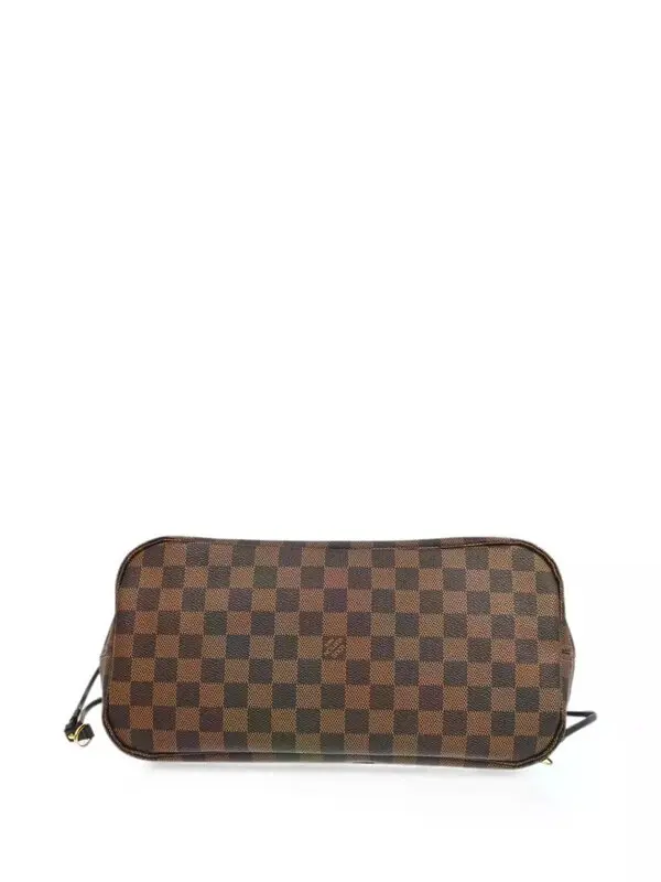 LOUIS VUITTON 2015 Mm Neverfull Damier Ebene Tote Bag - Brown